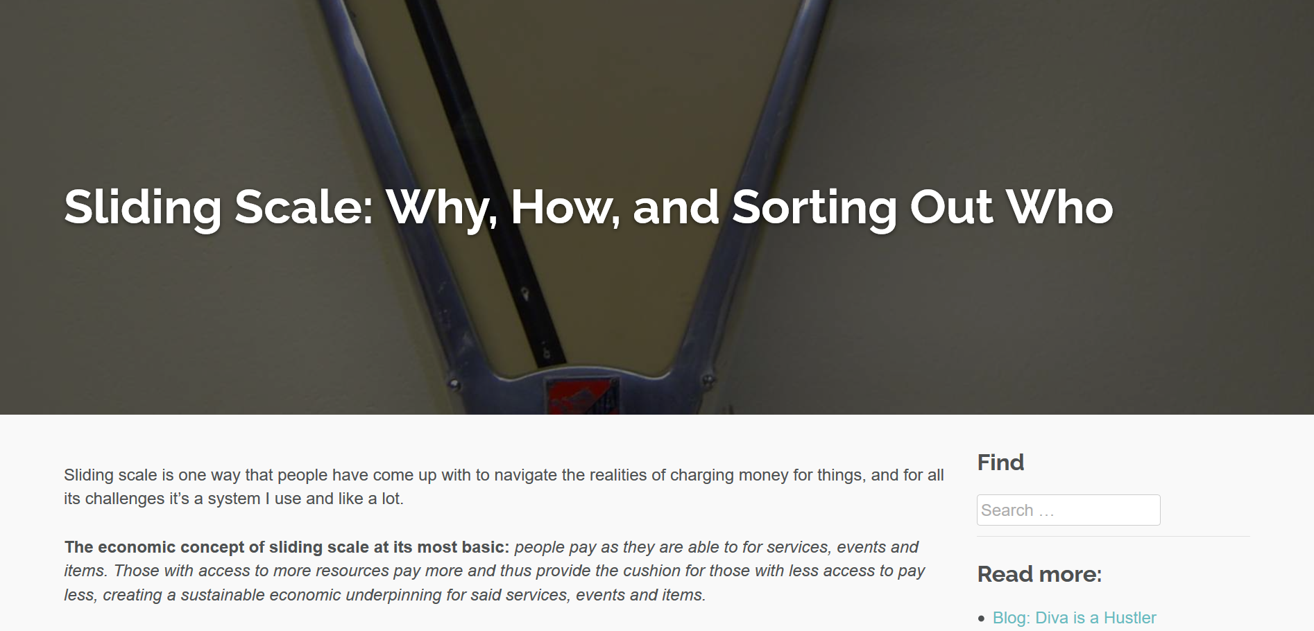sliding scale | radical bodywork network